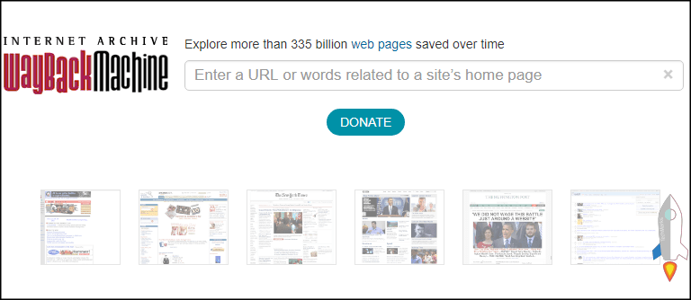 Wayback Machine 網站時光機，回溯到網頁的歷史舊畫面