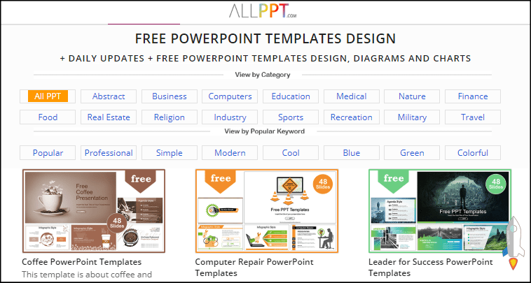 ALLPPT 免費PPT模板下載，上萬款PowerPoint設計範本