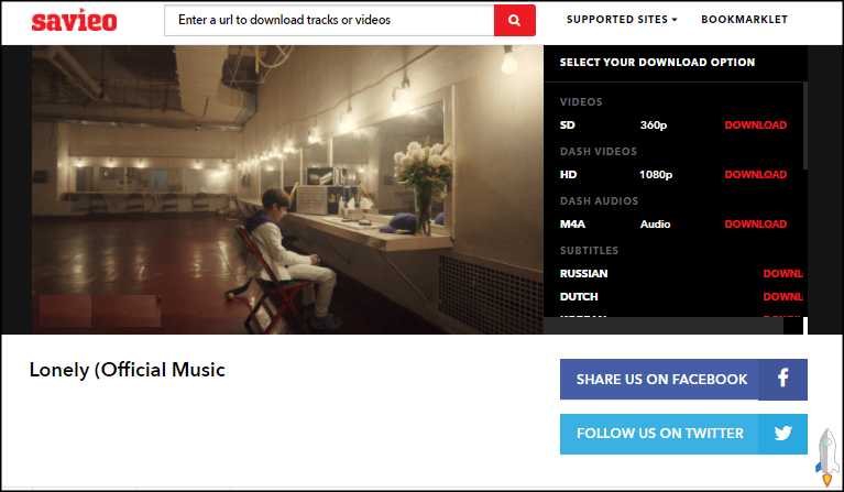 savieo 線上影片下載器！貼網址快速儲存高清影片+字幕+音樂