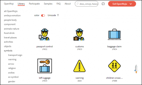 OpenMoji免費的表情符號下載，3000+開源icon圖示，可自訂顏色與商用。