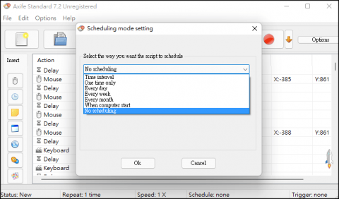 Axife 免費的鍵盤+滑鼠動作記錄器，錄下所有操作，自動執行