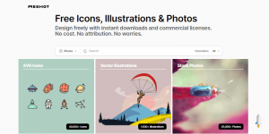 Reshot 高清免費圖庫下載，可商用的SVG Icons, PNG,向量素材