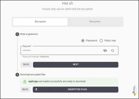 Hat.sh 線上檔案加密工具－照片、檔案、影片、文件加密碼