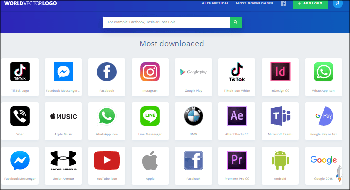Worldvectorlogo 全球各大知名品牌的Logo向量圖素材下載