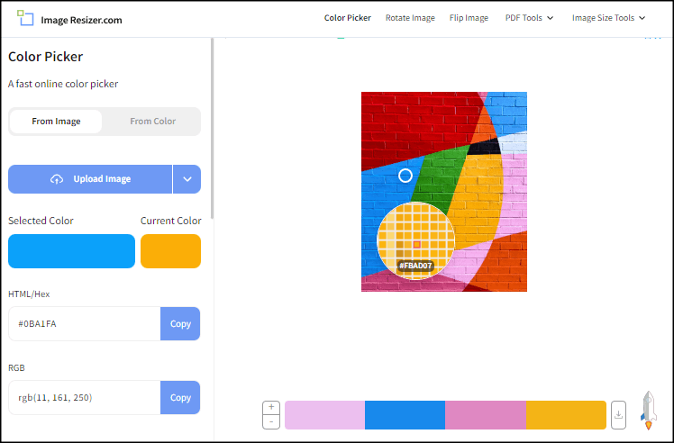 Color Picker 線上顏色偵測器＆顏色選擇器，獲得完整色碼資訊