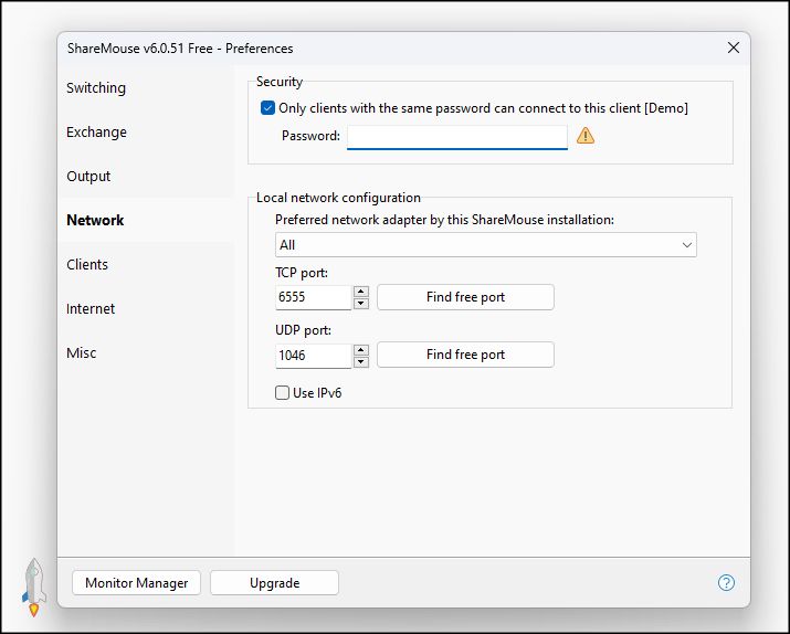 ShareMouse 讓兩台電腦共用滑鼠鍵盤，一個滑鼠控制多電腦