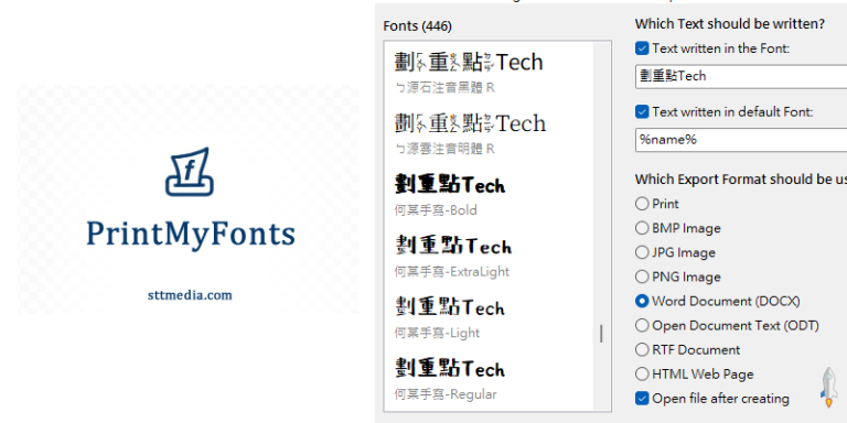 PrintMyFonts