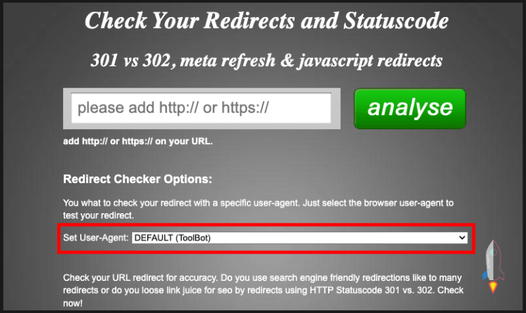 Redirect Checker 線上網址重新導向檢查器，確認URL狀態代碼